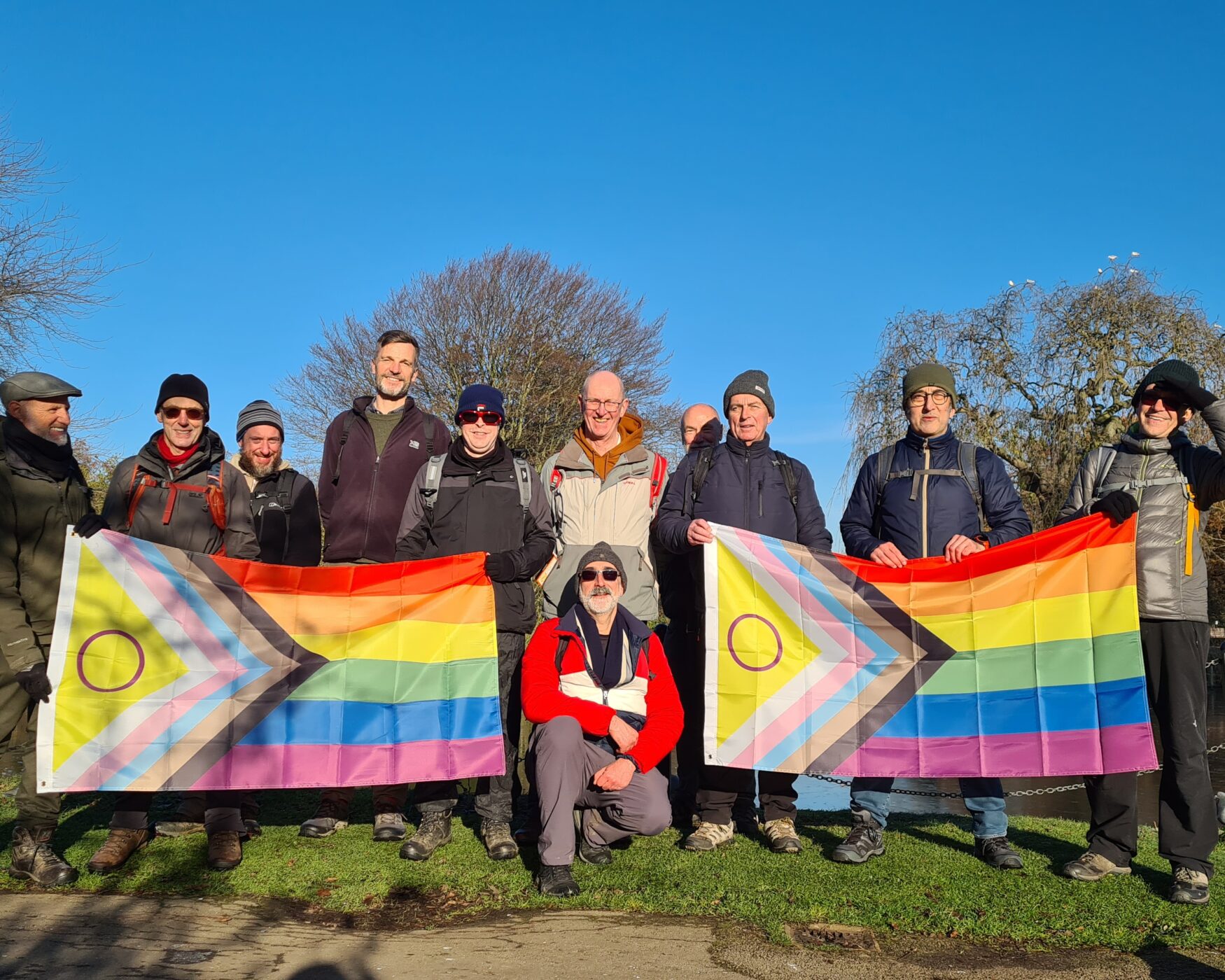 Progress Pride Flag for Marketing Materials - Gay Outdoor Club